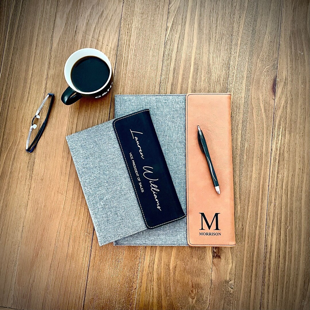 Personalized LEGAL PAD Leatherette Portfolio, Portfolio Binder ...