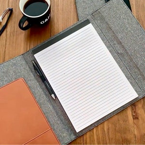 Personalized LEGAL PAD Leatherette Portfolio, Portfolio Binder ...