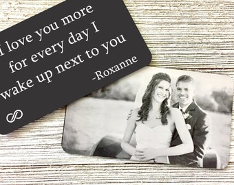 Engraved Picture Wallet Insert Custom Front & Back Engraving - Etsy