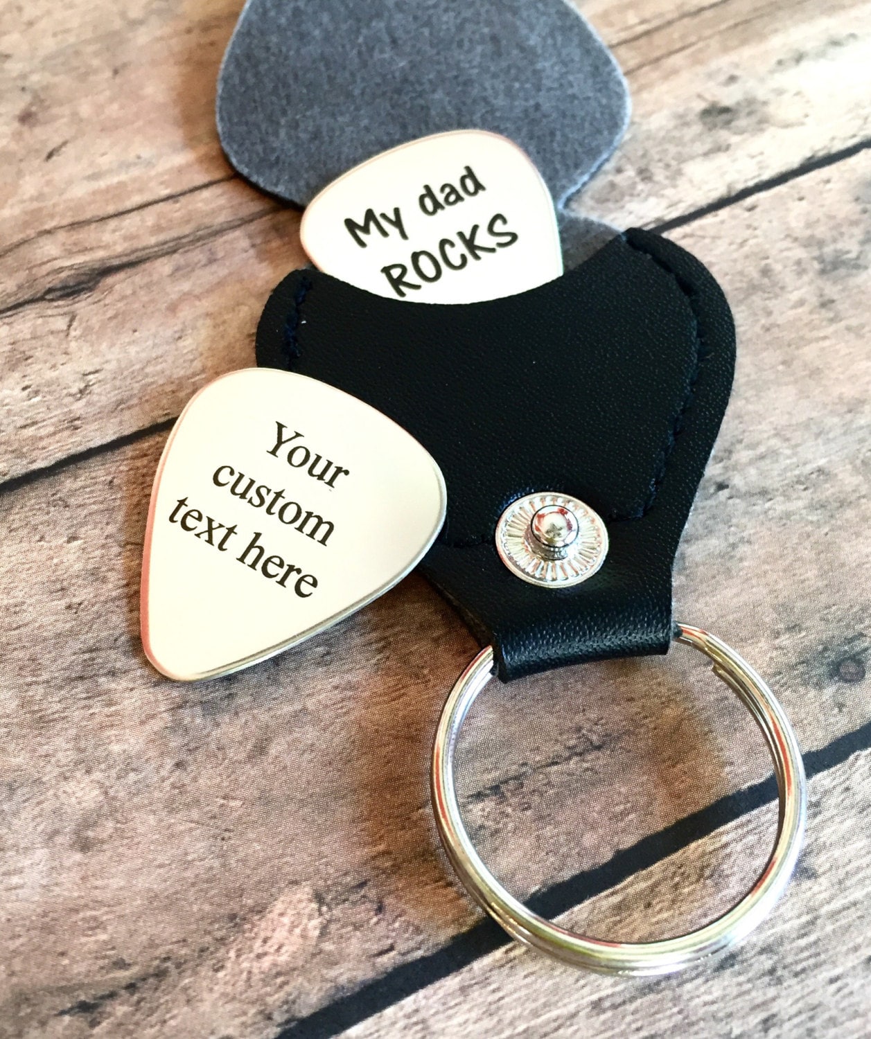 Custom Engraved Guitar Pick: Personalized Stainless Steel Keychain - Etsy