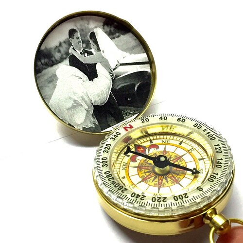 CUSTOM Engraved Compass Personalized Engraved Compass. Front - Etsy