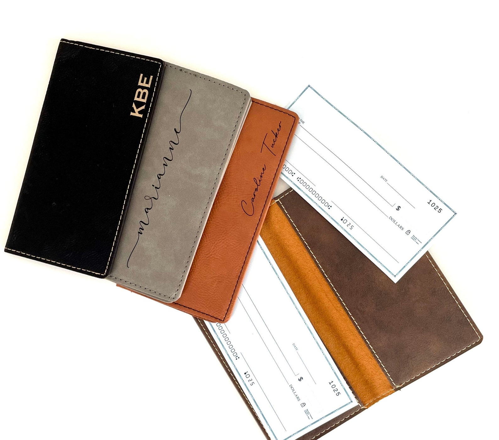 Custom Eco Friendly Checkbook Holder LASER ENGRAVED Checkbook - Etsy