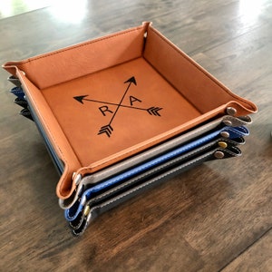 Personalized Leatherette Valet Tray: Engraved Men's Gift - Etsy