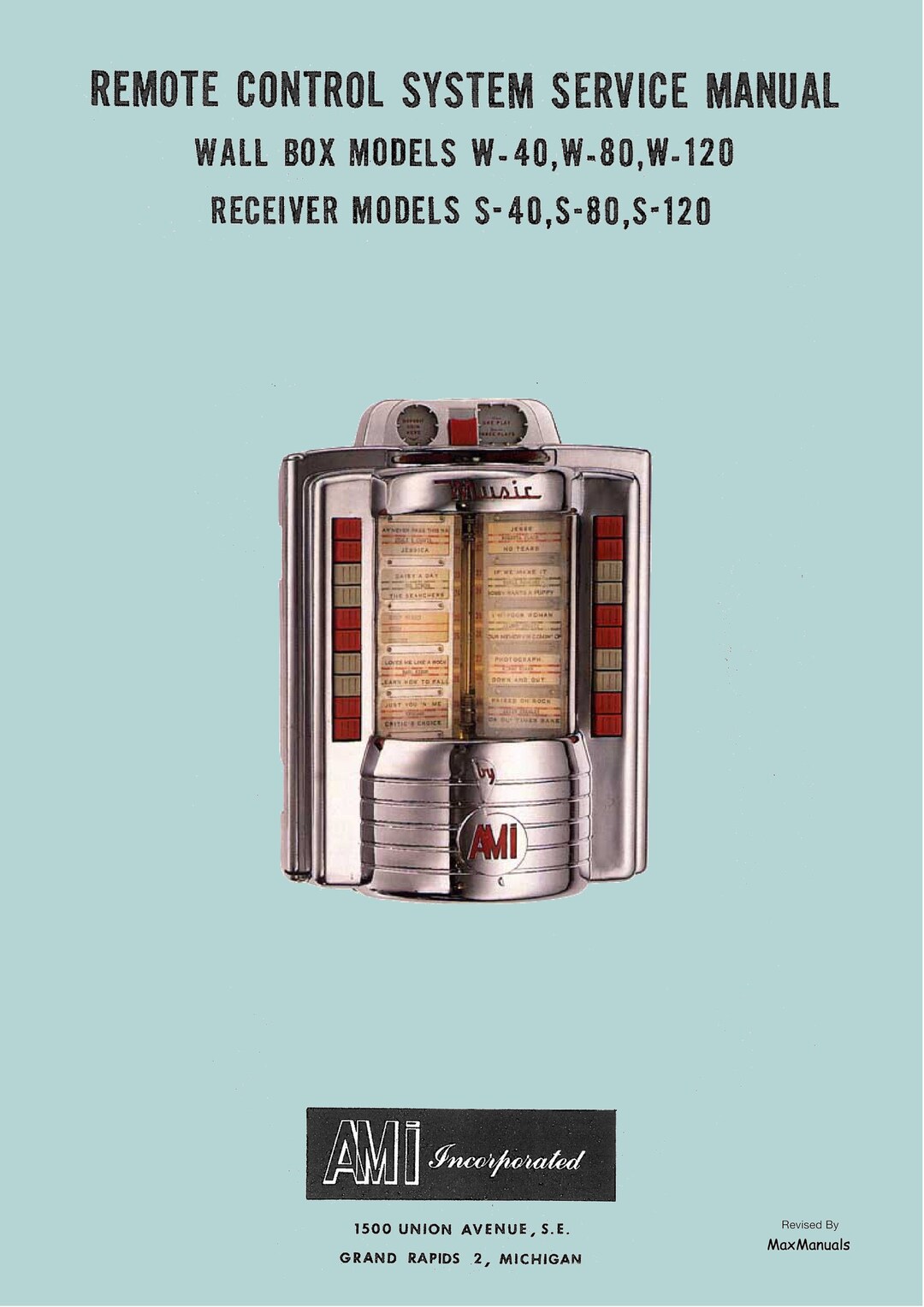 Wall Box and Receiver AMI Manual High Resolution Instant Pdf. Models W ...