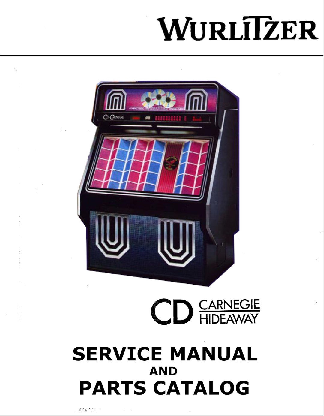 Jukebox WURLITZER Manual High Resolution Instant PDF. Models Carnegie ...