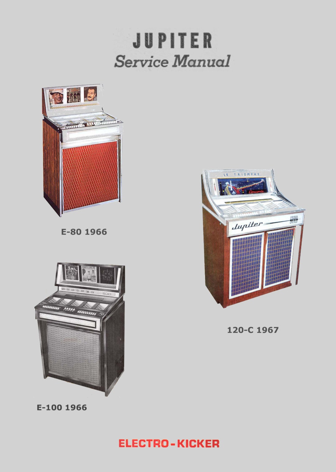 Jukebox Jupiter Manual High Resolution Instant PDF. Models E80 - E100 ...