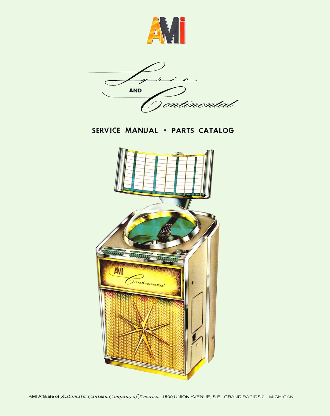 Jukebox AMI Manual High Resolution Instant PDF. Models Lyric and ...