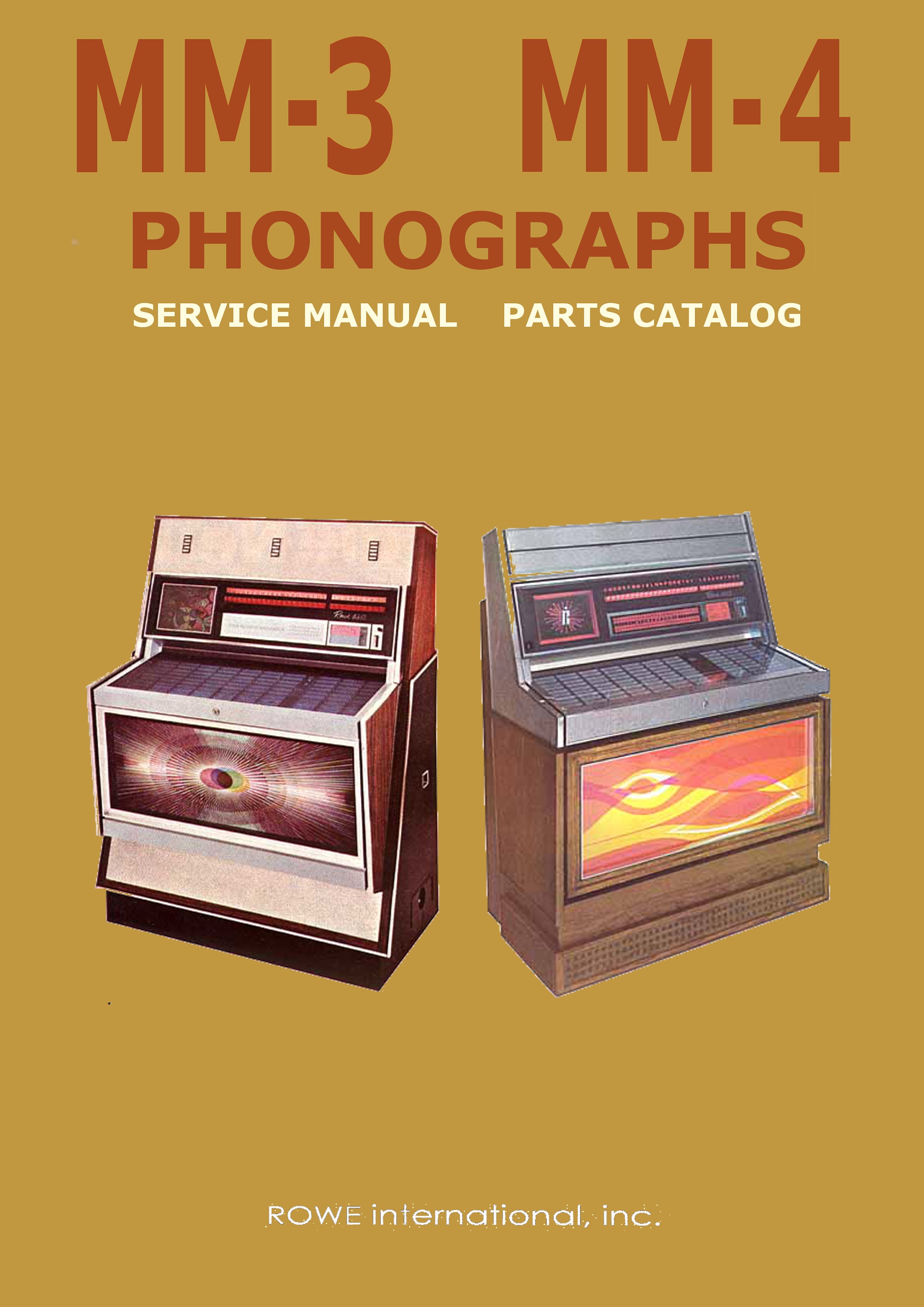 Jukebox Rowe AMI Manual High Resolution Instant Pdf. Models MM3 (music ...