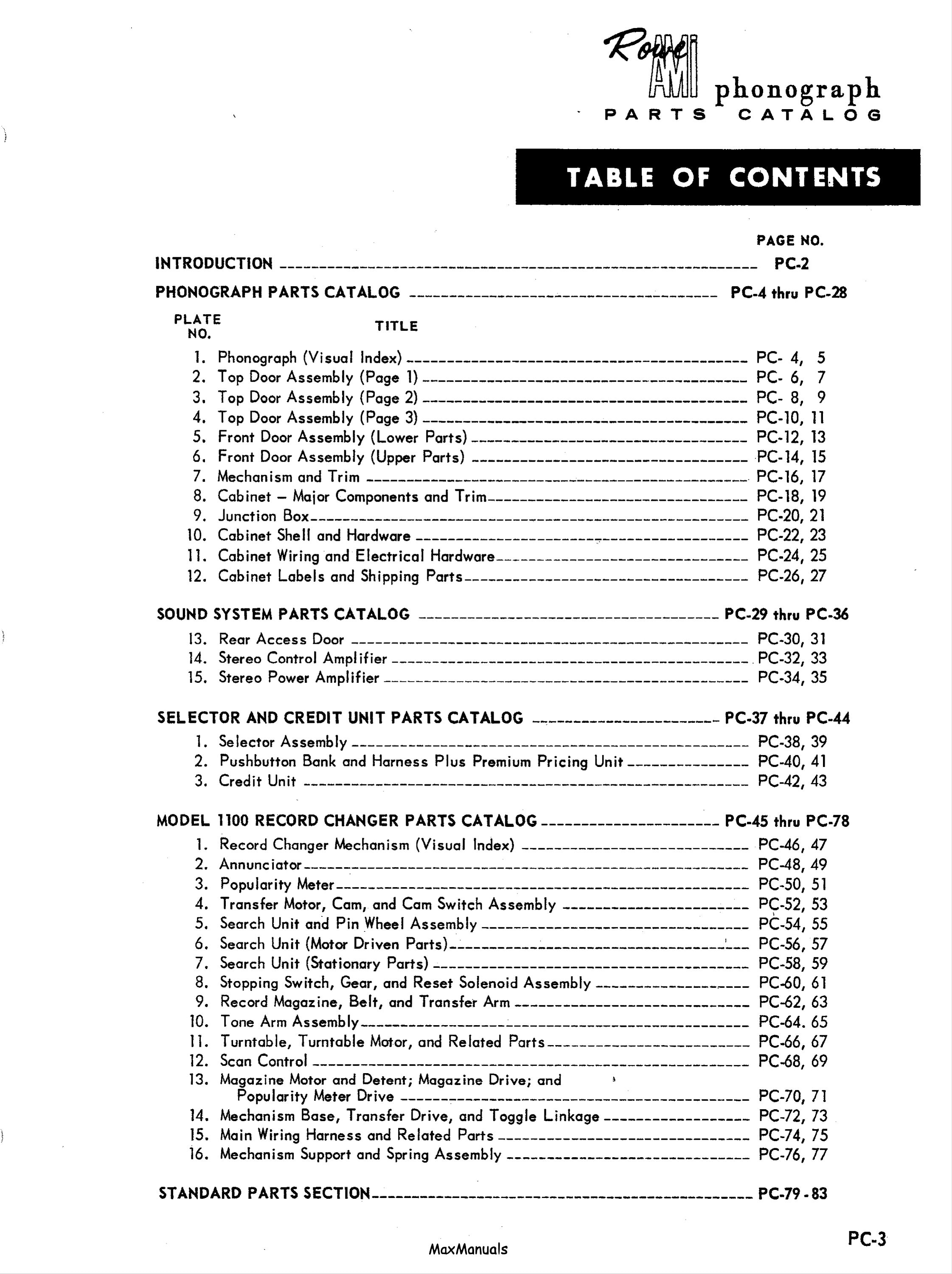 Jukebox Rowe Ami Manual High Resolution Instant PDF. Models JAL / JEL ...