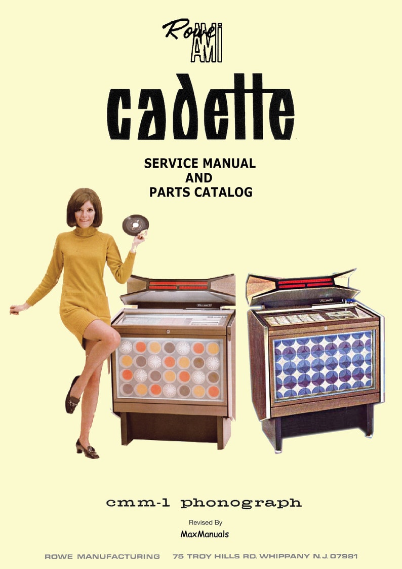Jukebox Rowe AMI Manual High Resolution Instant Pdf. Model Cadette CMM1 ...