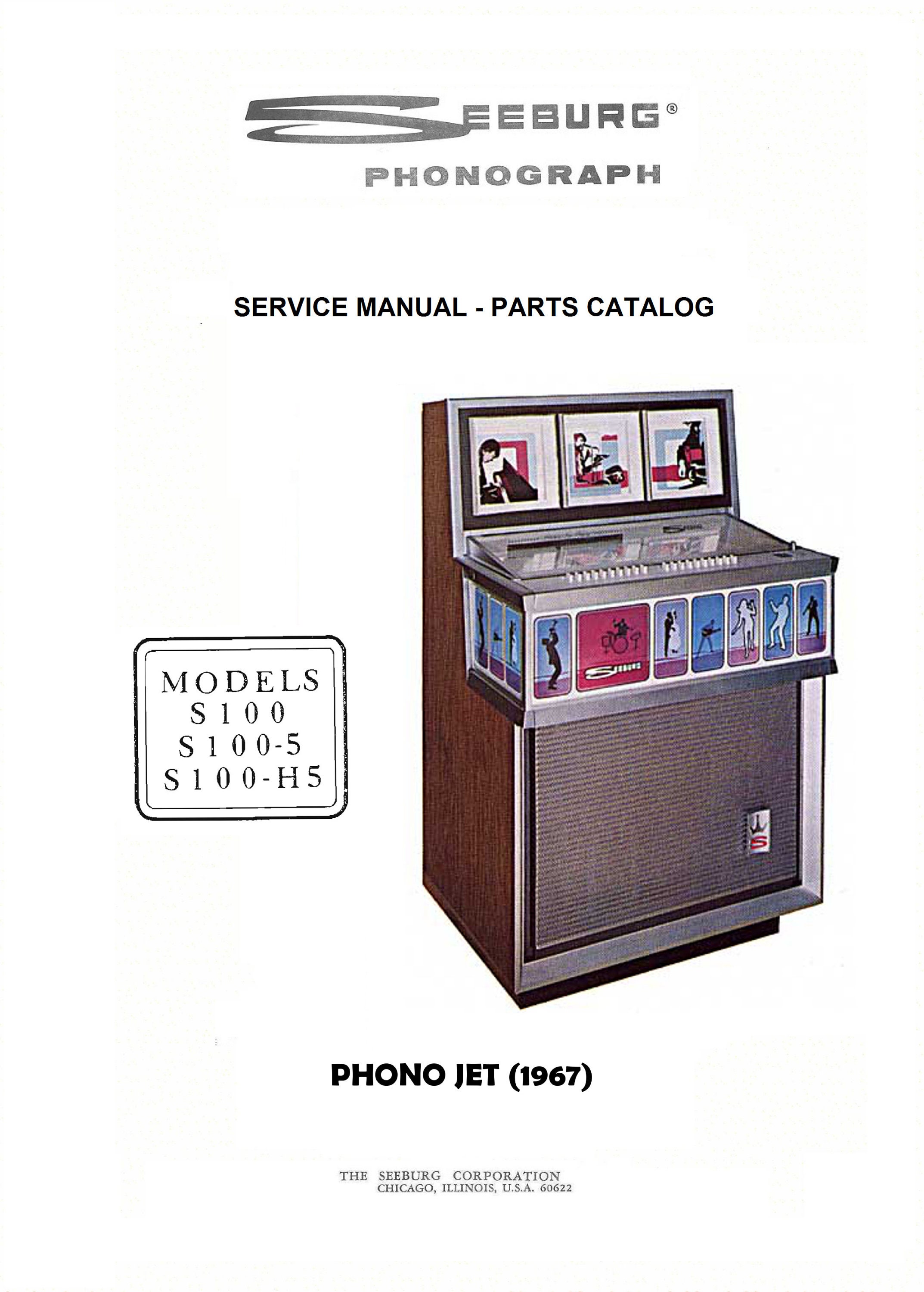 Jukebox SEEBURG Manual High Resolution Instant Pdf. Models S 100, S 100 ...