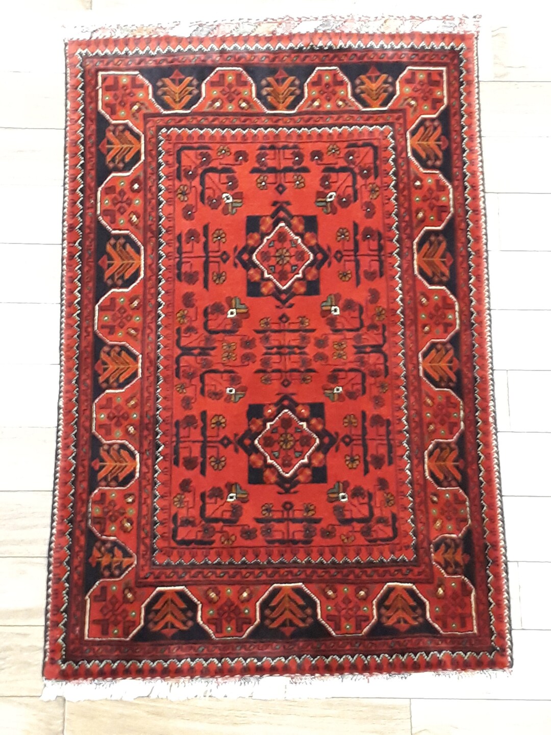 Traditional Afghan Handmade Area Rug for Rooms / Classic Antique Home ...