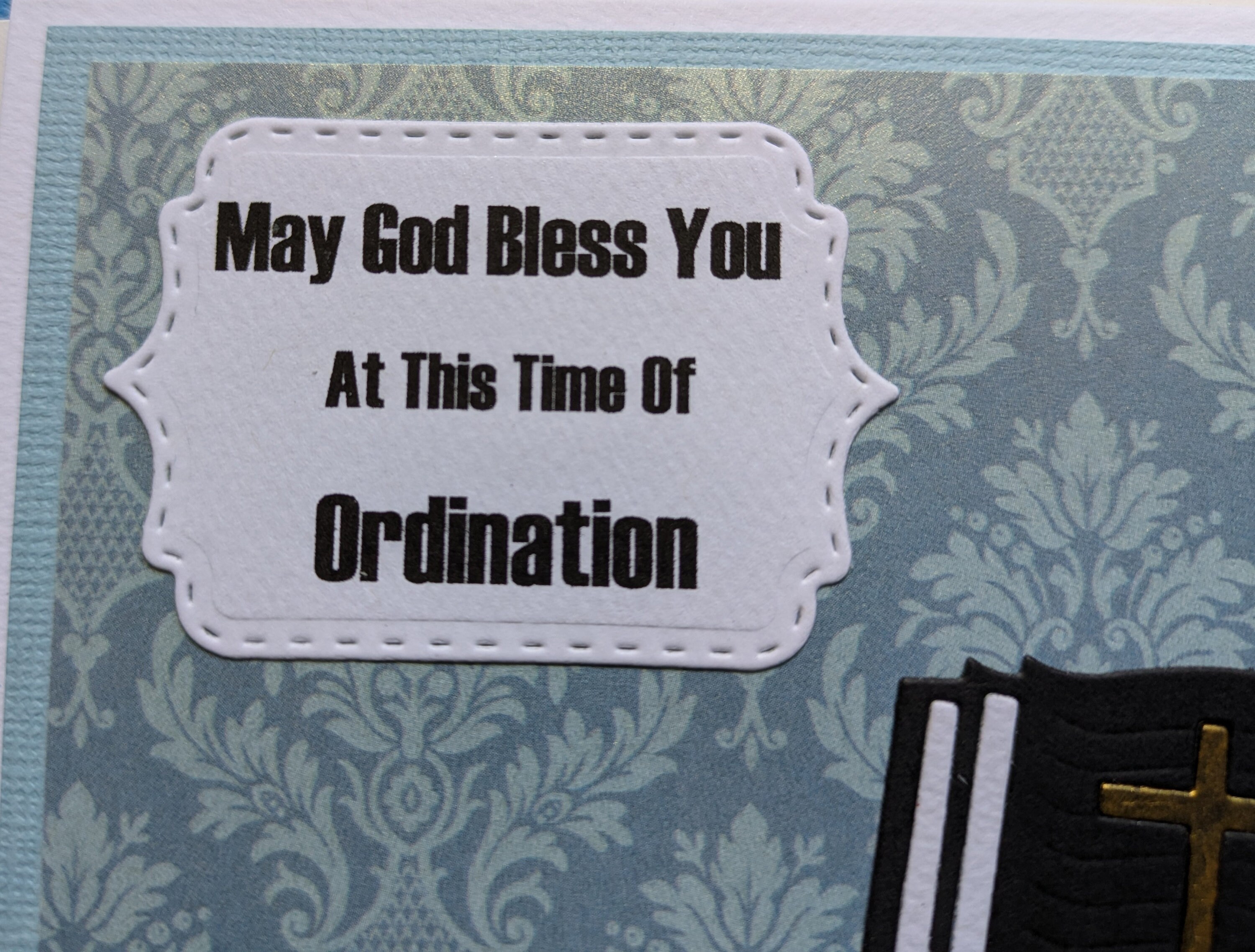 Christian Ordination Card for Priest, Vicar, Pastor, Reverend, Deacon ...