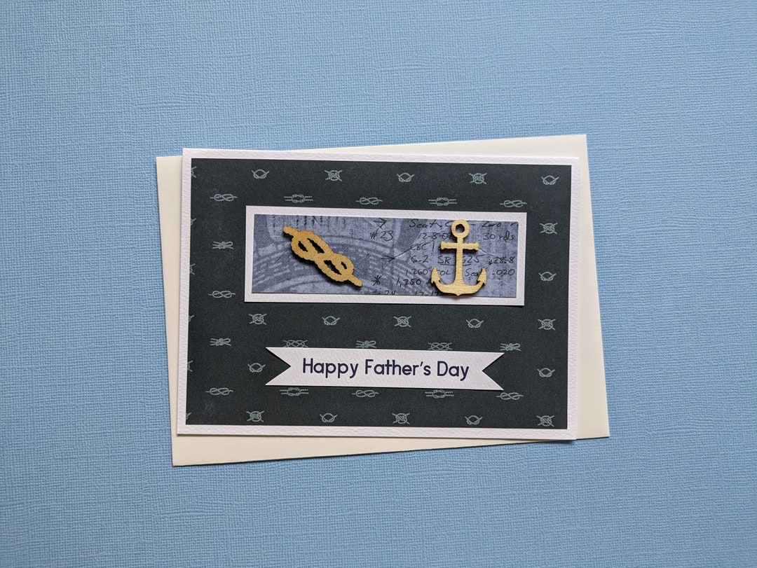 Nautical Father's Day Card FREE SHIPPING - Etsy