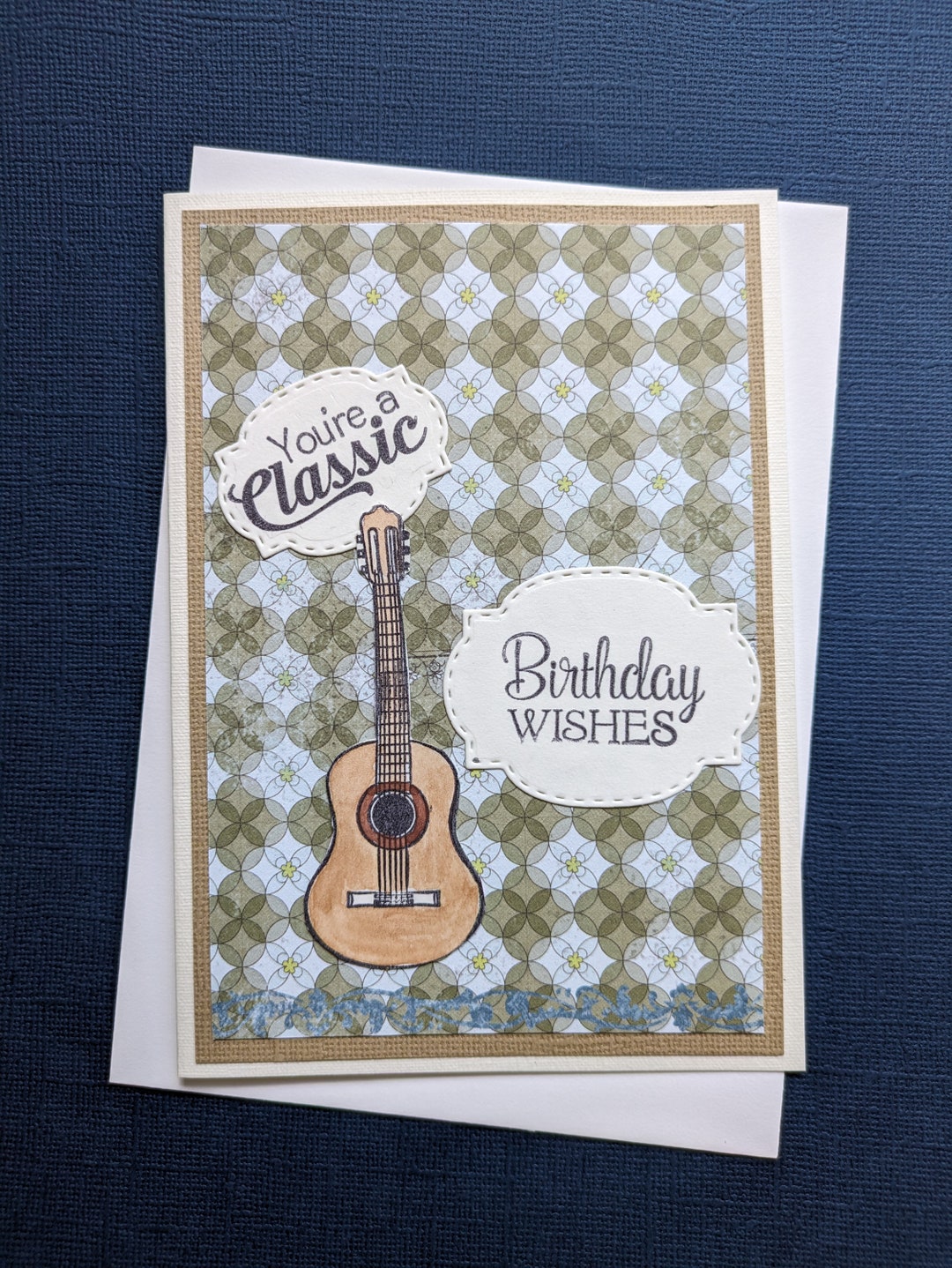 Classic Guitar Birthday Card FREE SHIPPING - Etsy