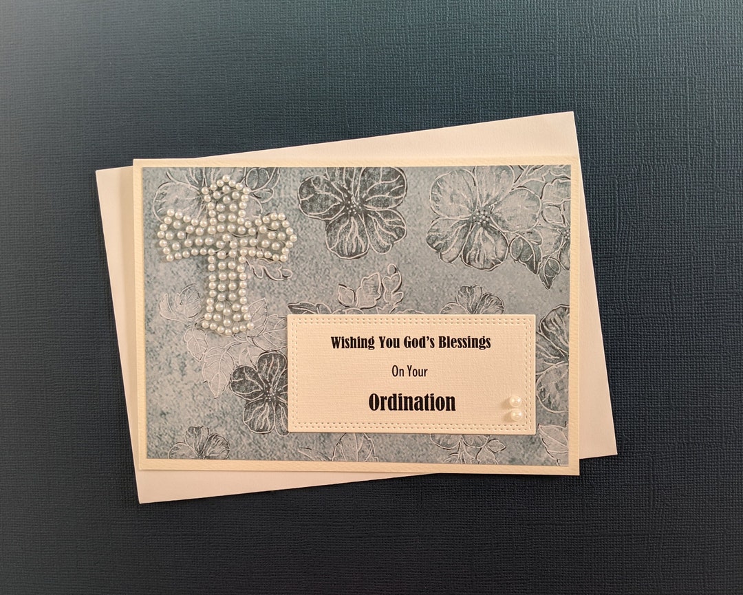 Ordination Card for All Denominations FREE SHIPPING - Etsy
