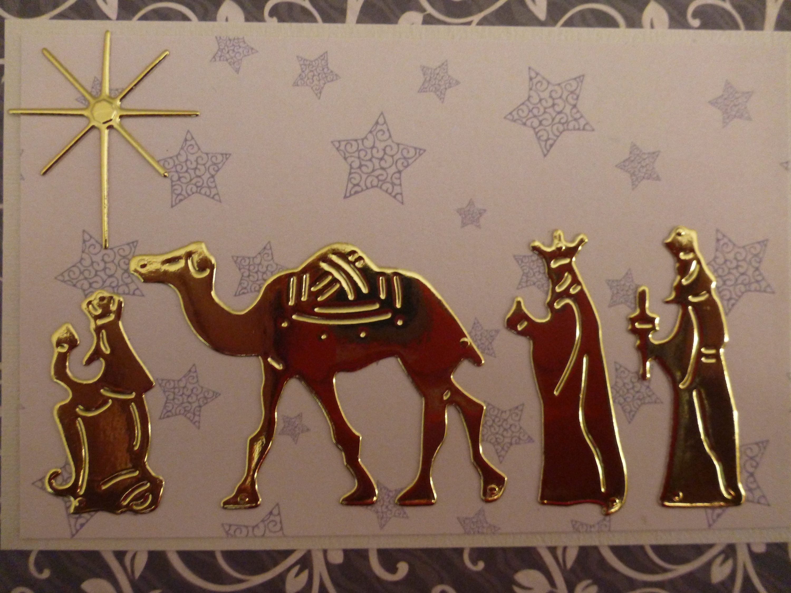 Modern Christmas Card Featuring The Three Wise Men FREE | Etsy
