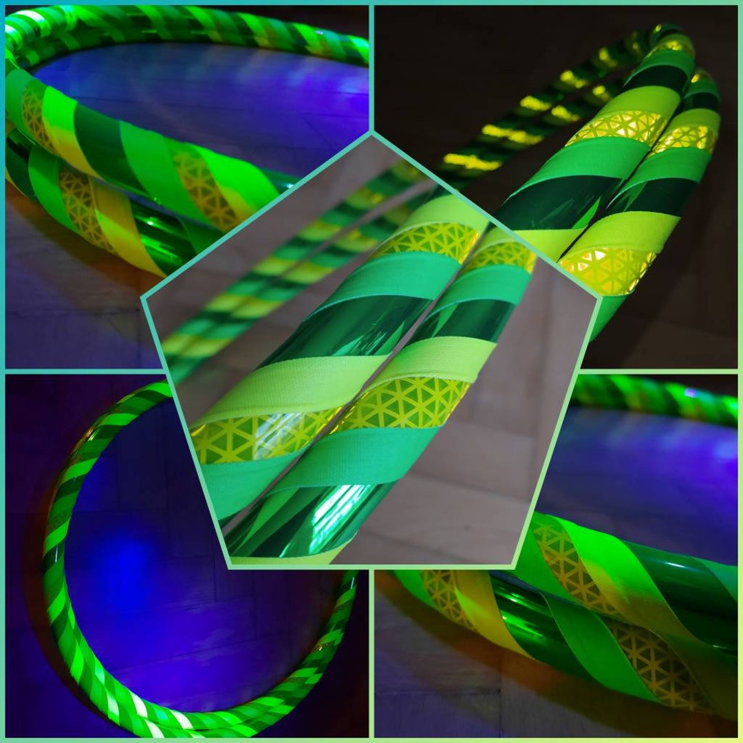 Reflective UV Lemon Juice Hula Hoop | Dance | Beginner | Polypro ...