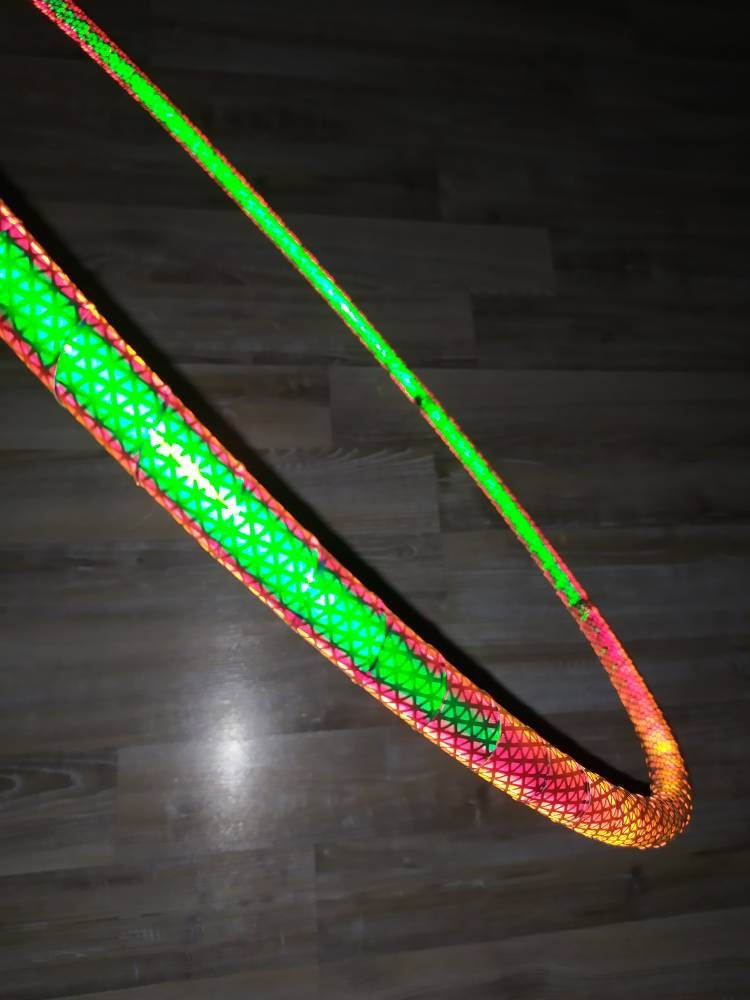 Firefly Reflective Polypro Hula hoop coated with clear | Etsy