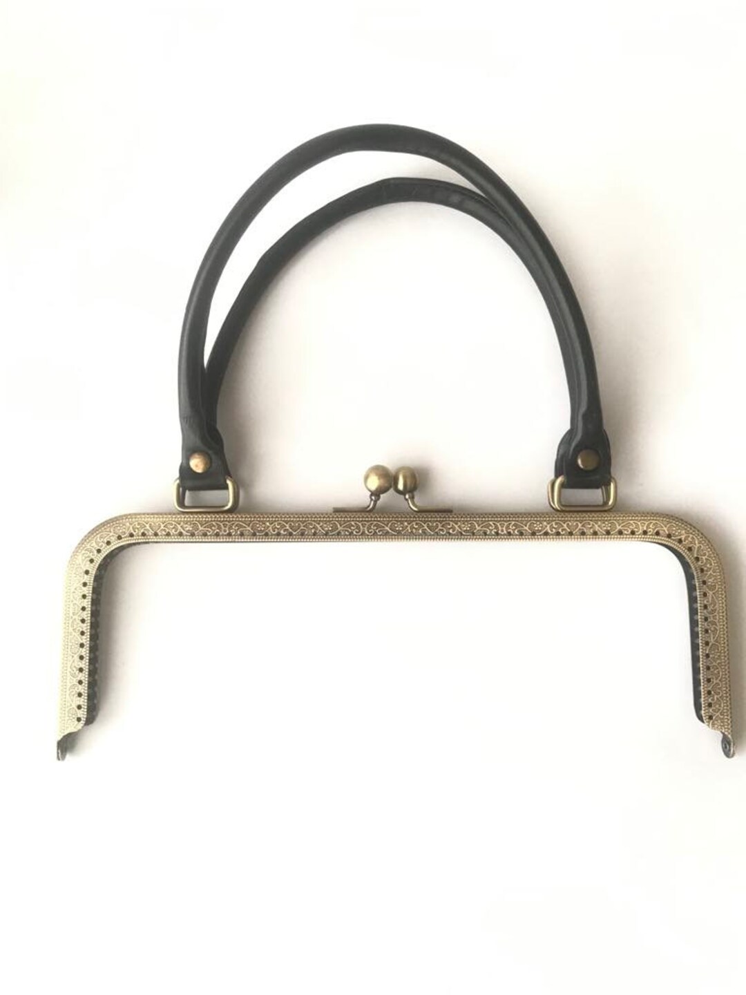 1 Bronze Metal Purse Frame With Sewing Holes 27 Cm, Supplies, Purse ...
