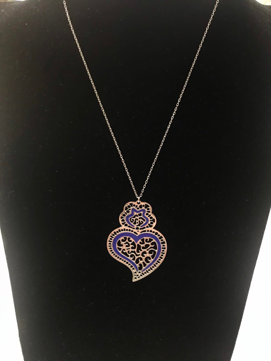 Portuguese Filigree Necklace, Viana's Heart Pendant Portugal ...