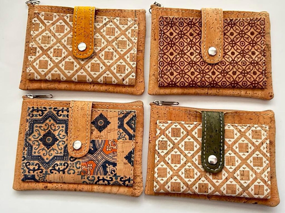Cork Wallet, Vegan Wallet, Cork Bag, Womens Eco-friendly Wallet With ...
