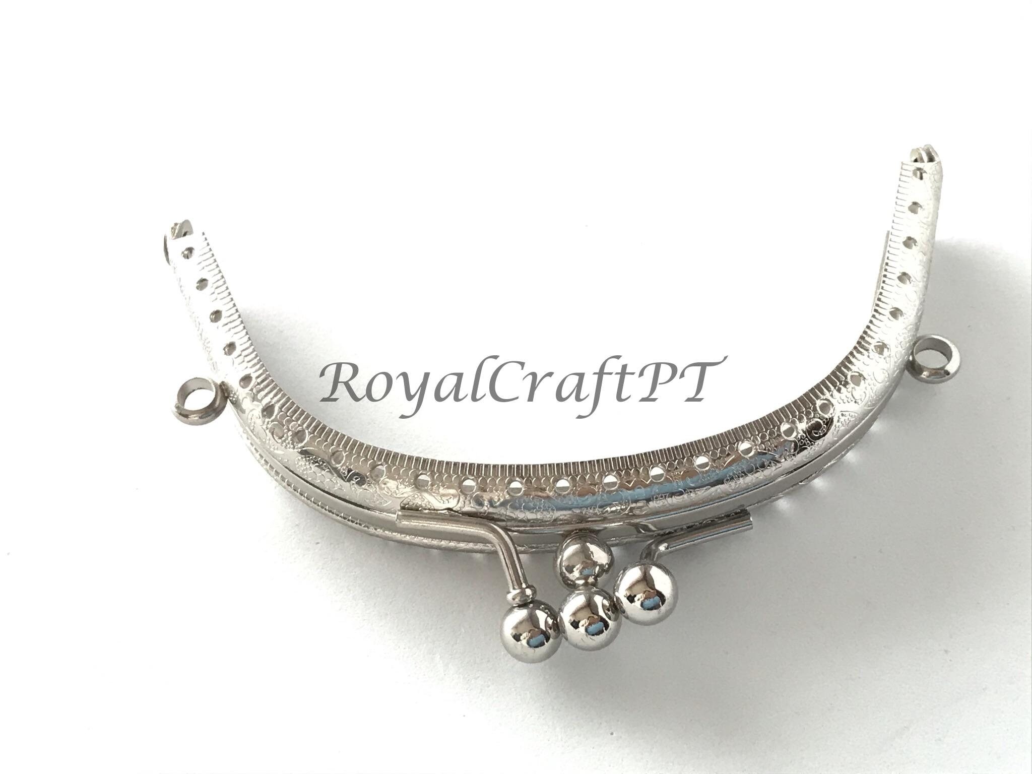 1 Silver Metal Purse Frame With Sewing Holes 11 Cm Supply - Etsy