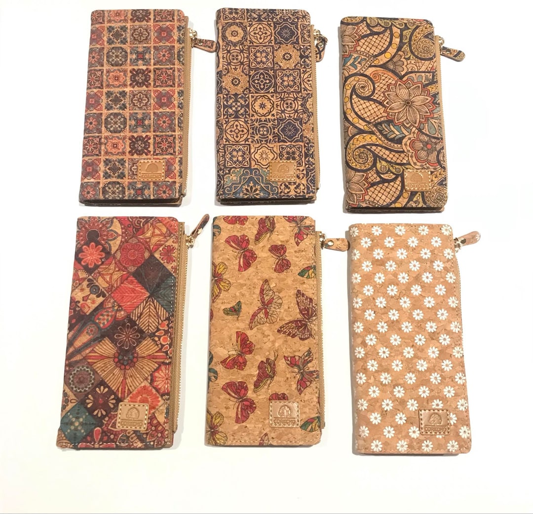 Cork Wallet, Cork Bag, Vegan Wallet, Womens Eco-friendly Wallet With ...