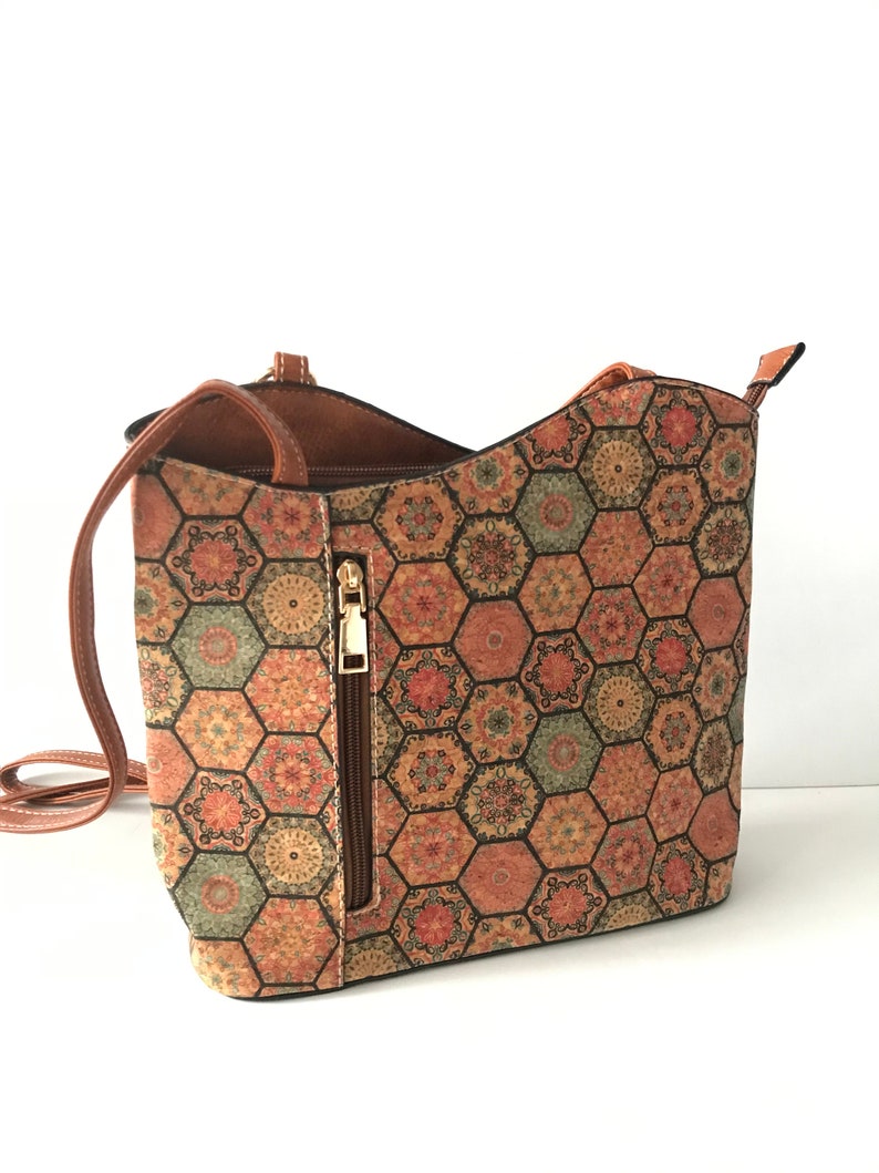 Cork Handbag for Women, Cork Bag, Vegan Bag, Natural Materials, Eco ...