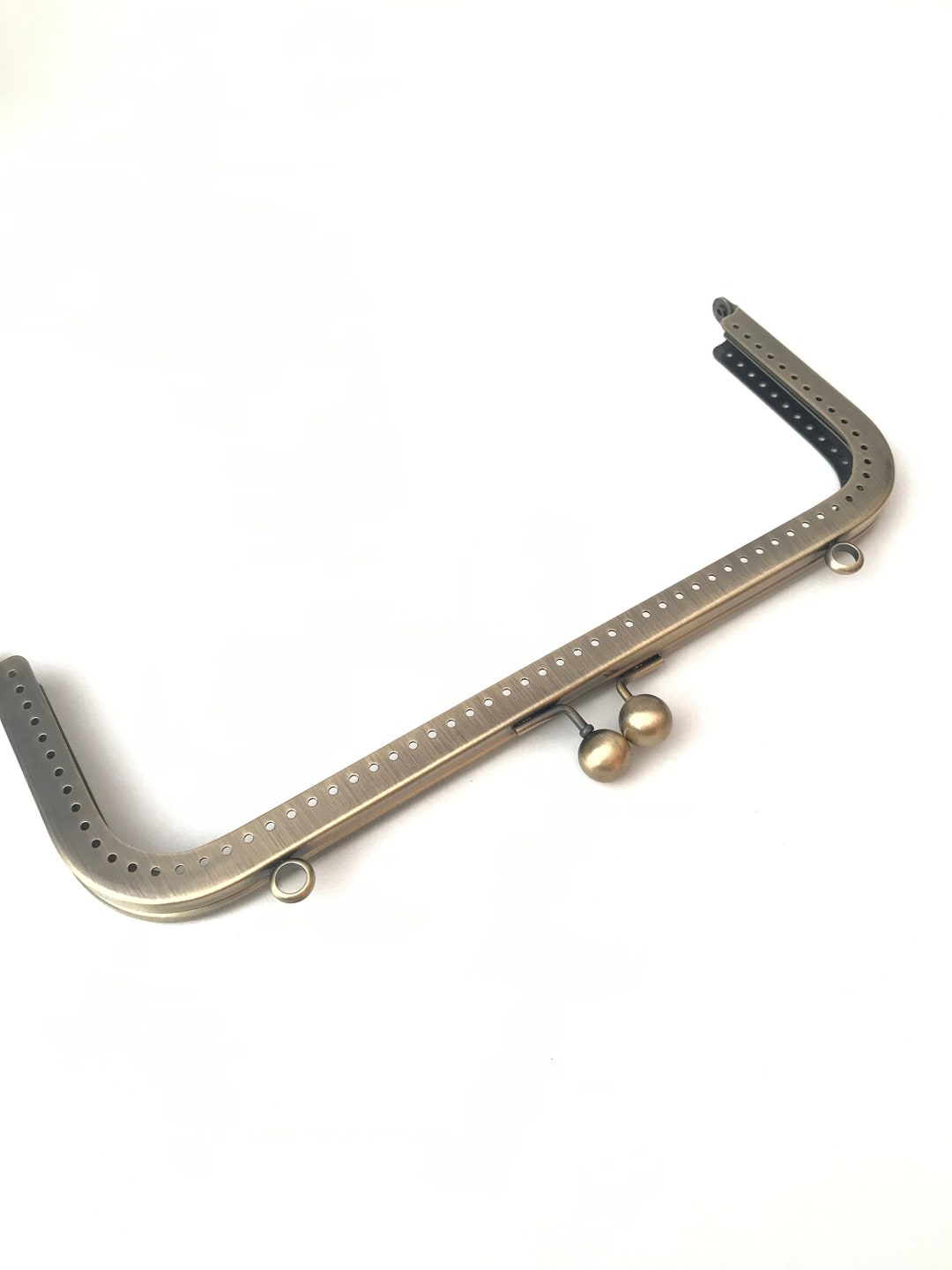 1x Bronze Metal Purse Frame With Sewing Holes 24 Cm, 9.45 Inches ...