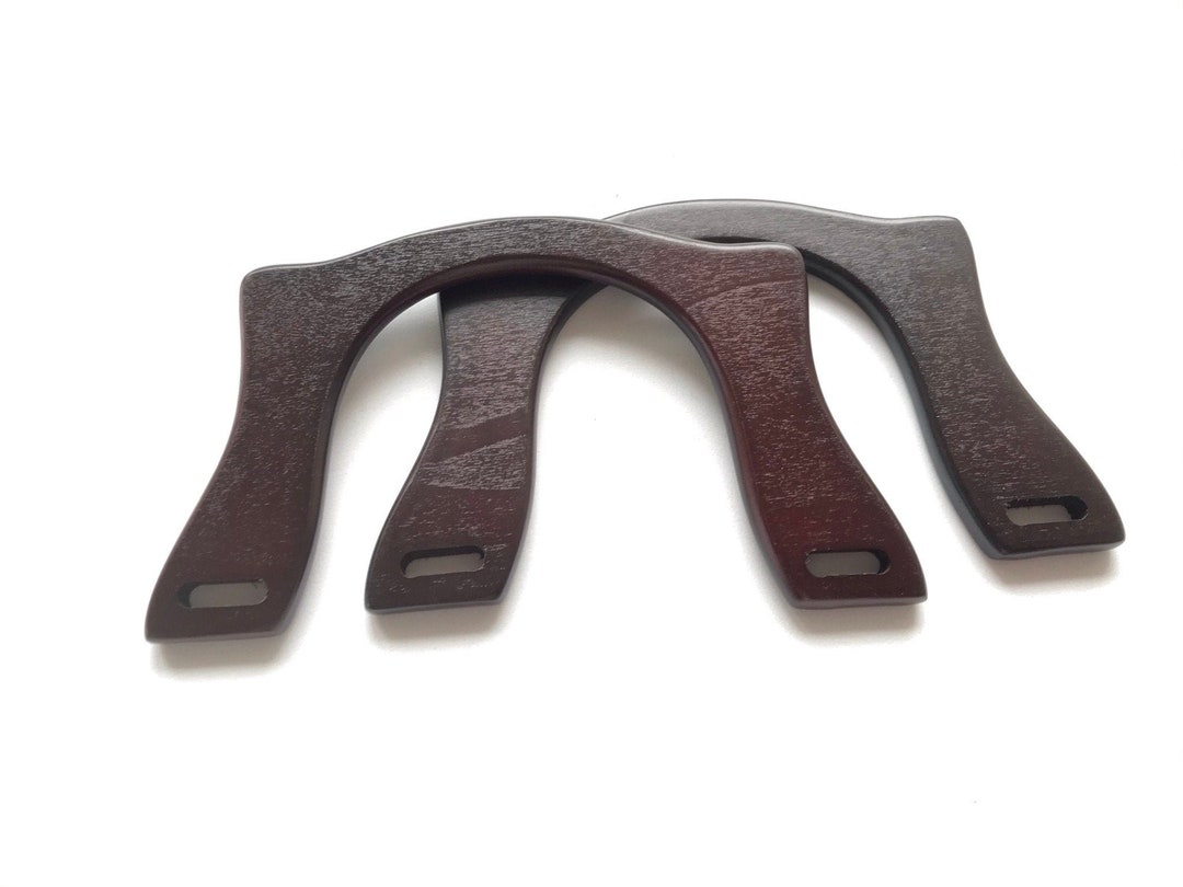 1 Pair of Wood Bag Handles 18.5 Cm 7.28 Inches, Handbag, Make a Bag ...