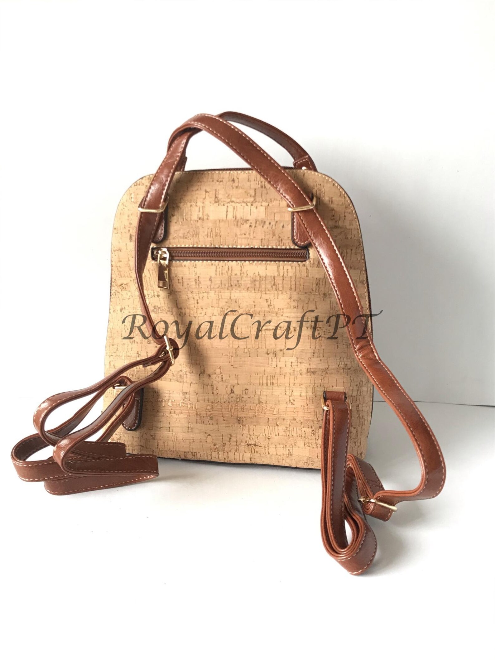 Cork Backpack for Women Cork Bag Vegan Bag Natural | Etsy