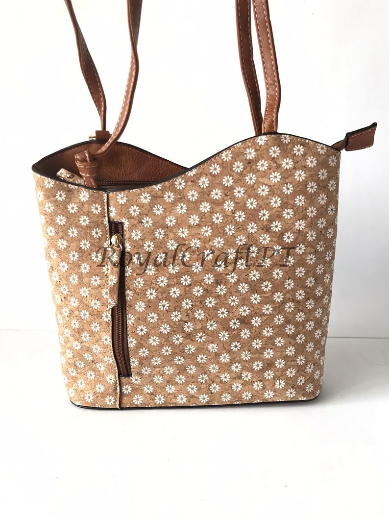Cork Handbag for Women Cork Bag Vegan Bag Natural - Etsy