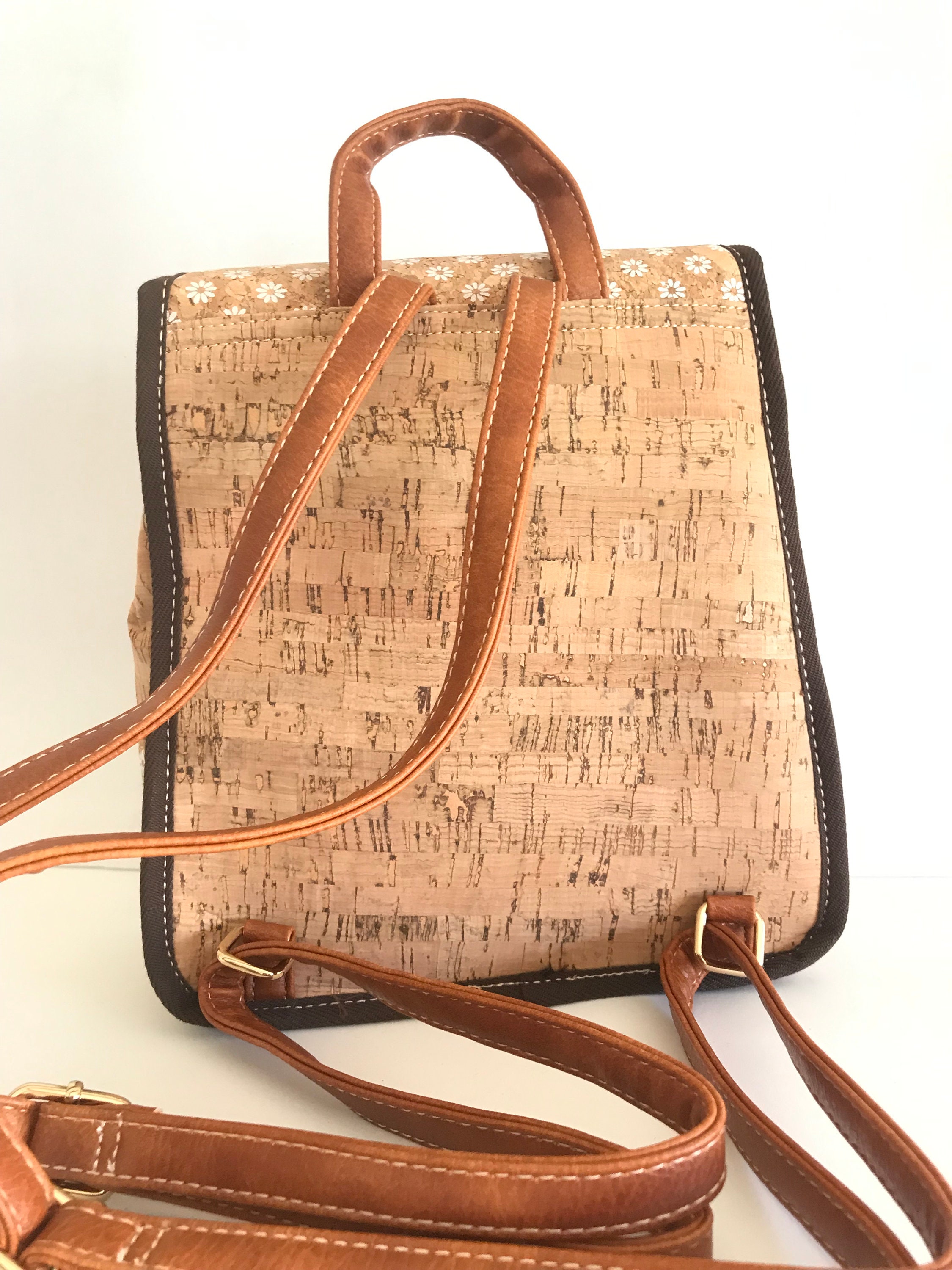 Cork Backpack for Women, Cork Bag, Vegan Bag, Natural Materials, Eco ...