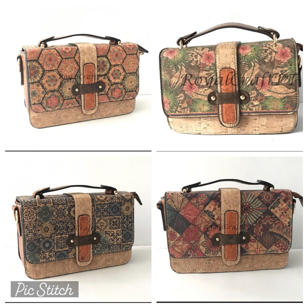 Cork Handbag for Women, Cork Bag, Vegan Bag, Natural Materials, Eco Bag ...