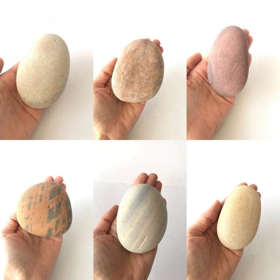 Flat Sea Stones, Craft Pebbles, Atlantic Sea Stones, Wedding Guest Book ...