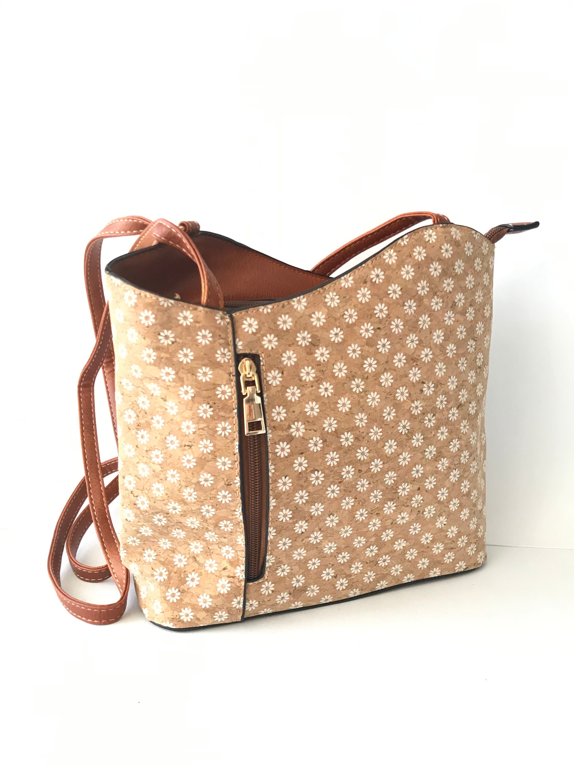 Cork Handbag for Women, Cork Bag, Vegan Bag, Natural Materials, Eco ...