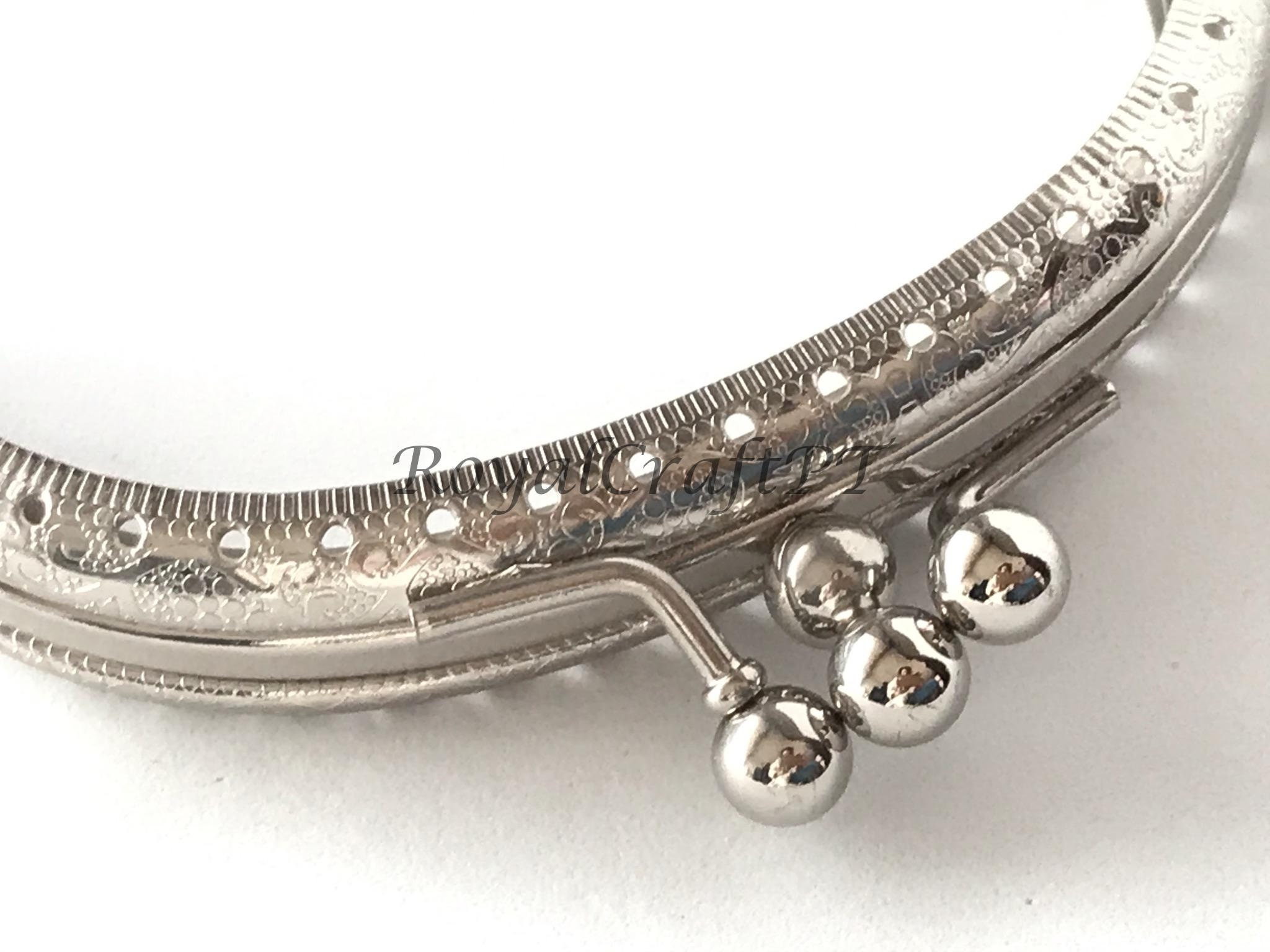 1 Silver Metal Purse Frame With Sewing Holes 11 Cm Supply - Etsy