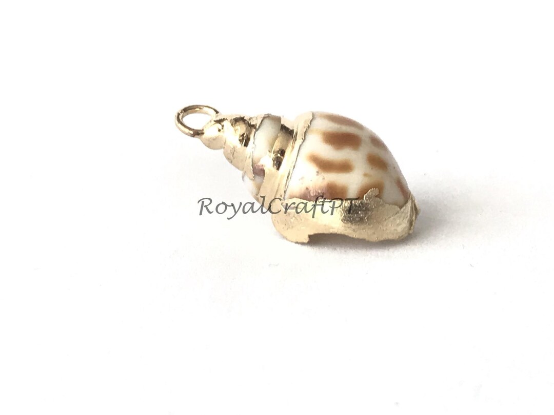 1 sea shell pendant, sea supplies, cowrie shell, boho jewellery ...