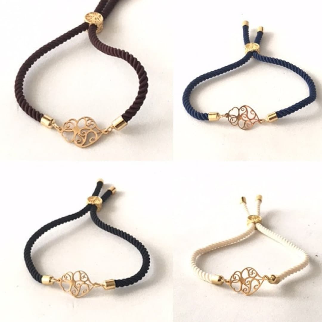 Filigree Pendant Bracelet, Viana's Heart, Gold Color Bracelet, Portugal ...
