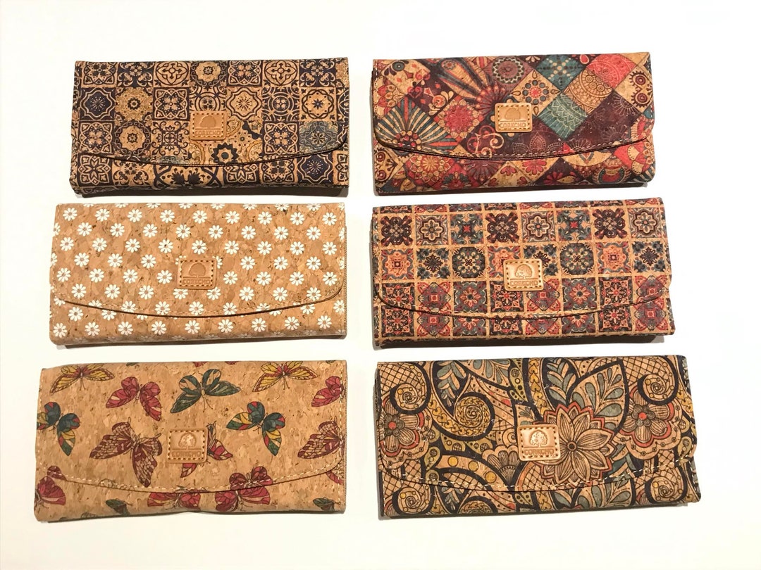 Cork Wallet, Vegan Wallet Cork Bag, Womens Eco-friendly Wallet With ...