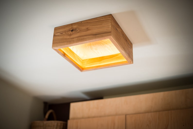 Wood Box Ceiling Light - Ceiling Light Ideas
