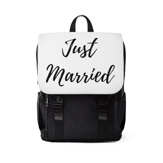 Just Married Backpack Bride to Be Backpack Bride Backpack | Etsy