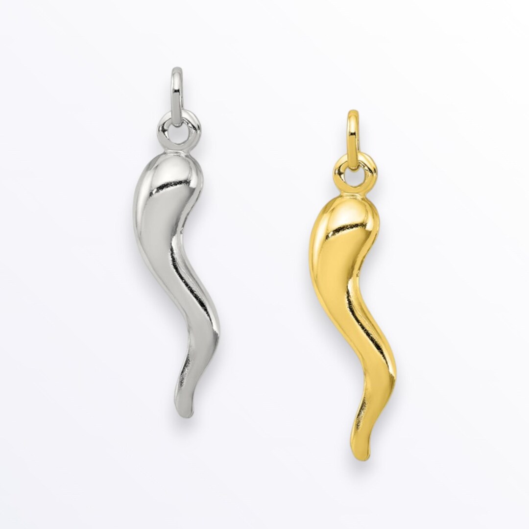 Italian Horn Cornicello Pendant Amulet for Protection and Good Luck ...