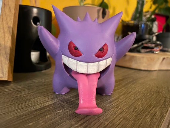 3D Printed Handpainted Gengar Pokémon | Etsy