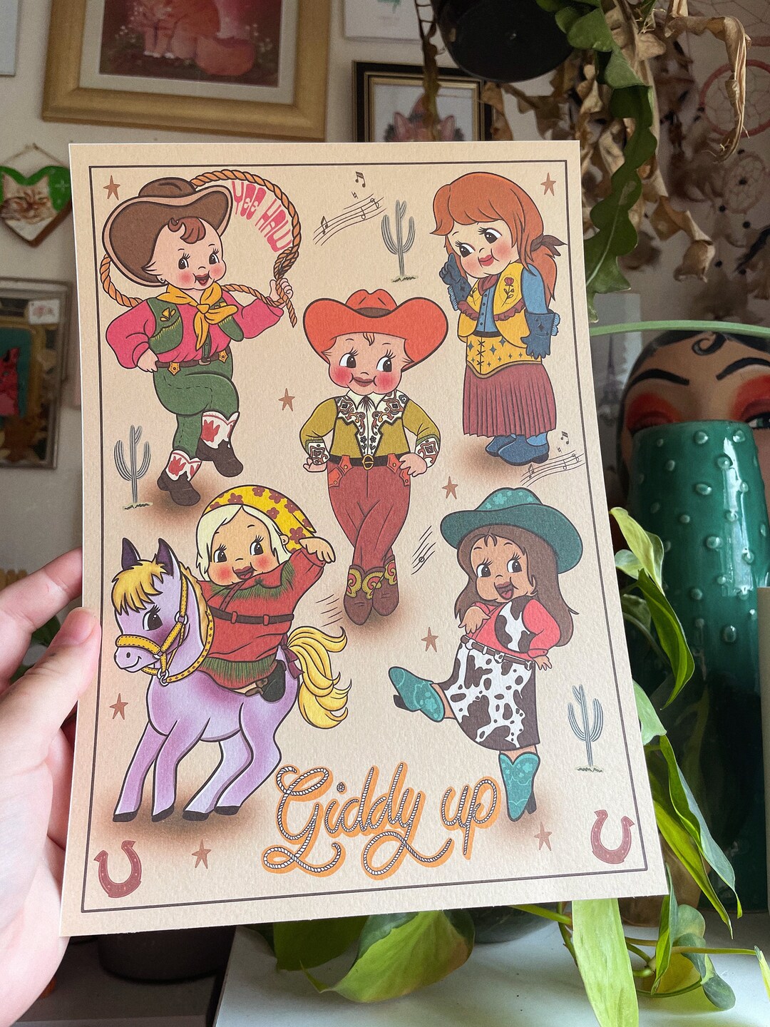 Kewpie Cowboy Flashsheet - Etsy