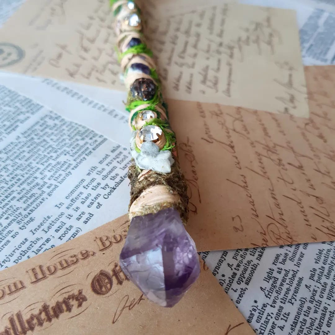 Crystal Wands Grounding Crystals Amethyst Citrine Clear Quartz Crystal ...