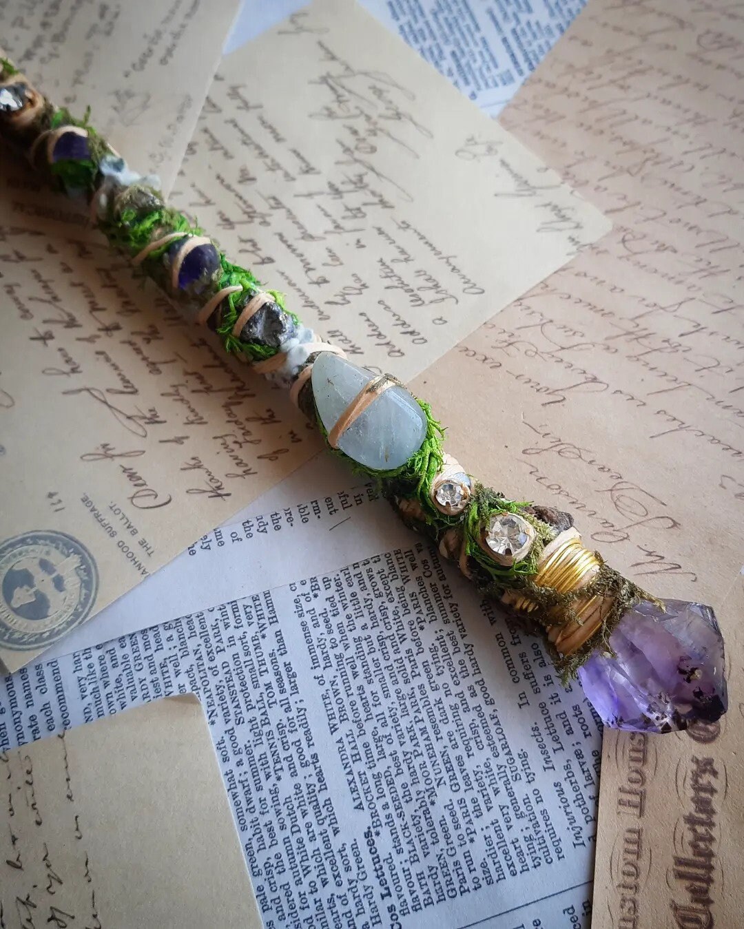 Crystal Wands Grounding Crystals Amethyst Citrine Clear Quartz Crystal ...
