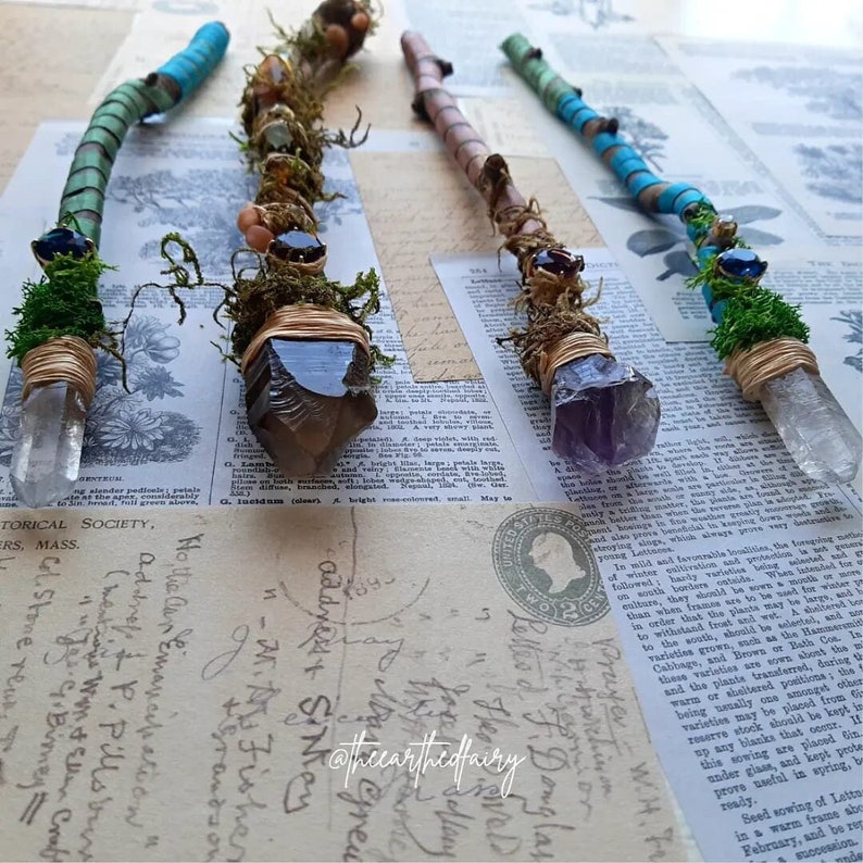 Handcrafted Crystal Wands for Energy Healing Manifestation and ...