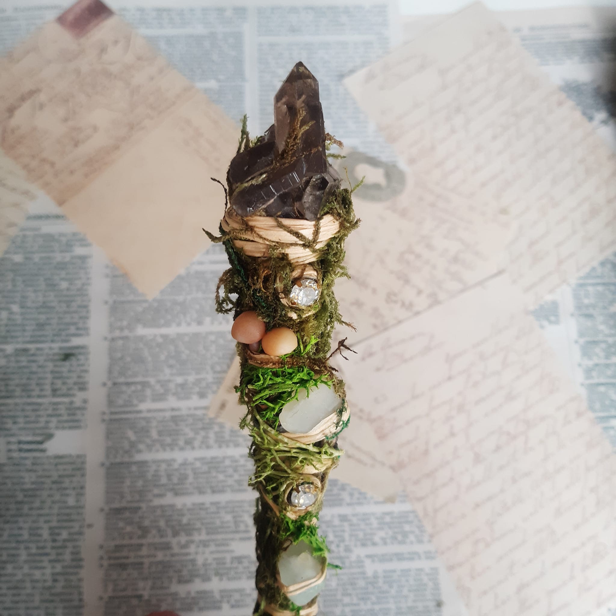 Crystal Wand Including Wooden Wand Box Grounding Quartz Fairy Wands ...